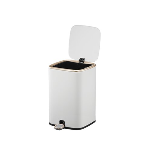 Stainless Steel Rectangle Step Bin With Soft Closing Lid L23.2Xw29 ...