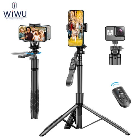 WiWU Wi-S005 Selfie Tripod Combo stick | TANGS Singapore