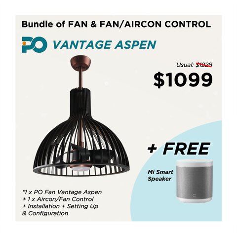 PO Fan Vantage Aspen N Fan or AC Controller | TANGS Singapore