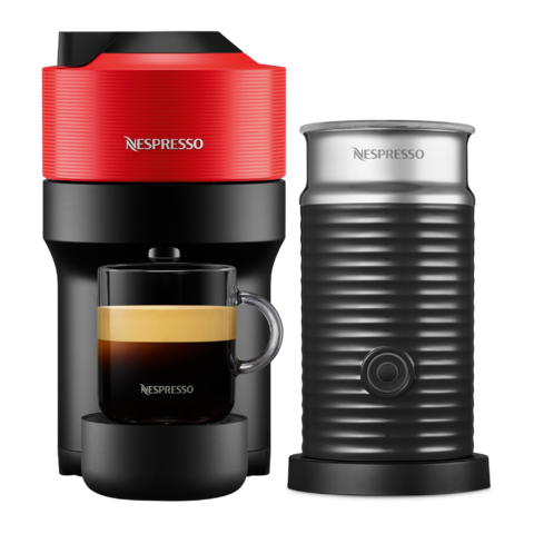 Nespresso Vertuo Pop Red with Milk Frother | TANGS Singapore