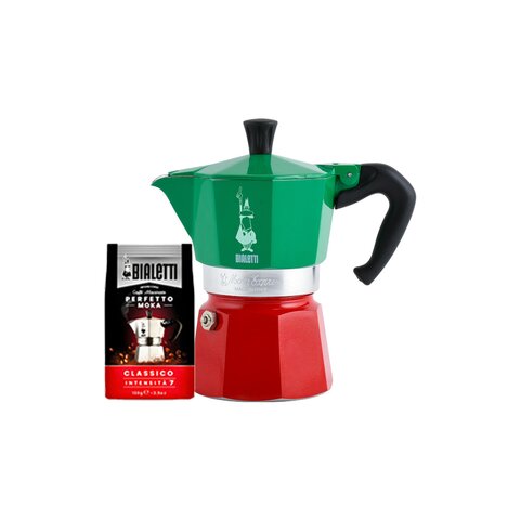 Bialetti Moka Tricolore 3 Cups | TANGS Singapore