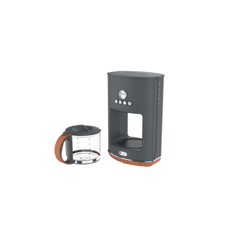 Otto Series 1.5L Programmable Coffee Maker (Grey) | TANGS Singapore
