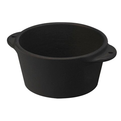 Cast Iron Rd Souffle Pot Black | TANGS Singapore