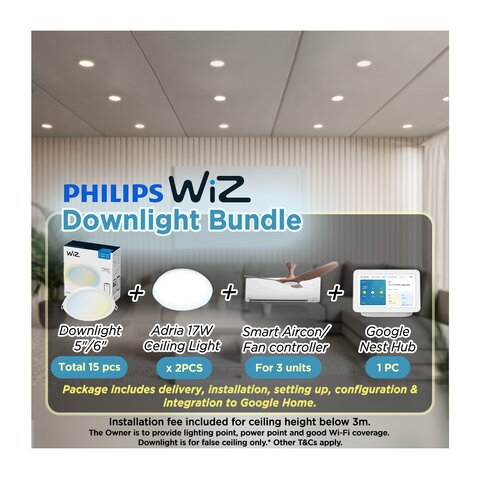 Philips Wiz Downlight Bundle w Controller | TANGS Singapore