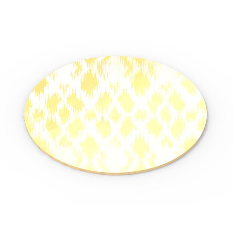 Round Lacquer Placemat, Gold Design | TANGS Singapore