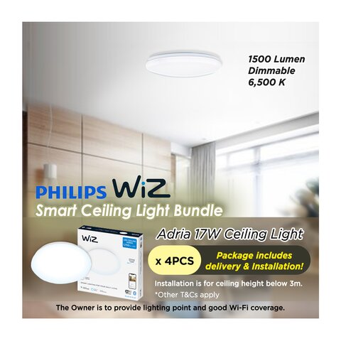 Philips Wiz Smart Ceiling Light Bundle | TANGS Singapore